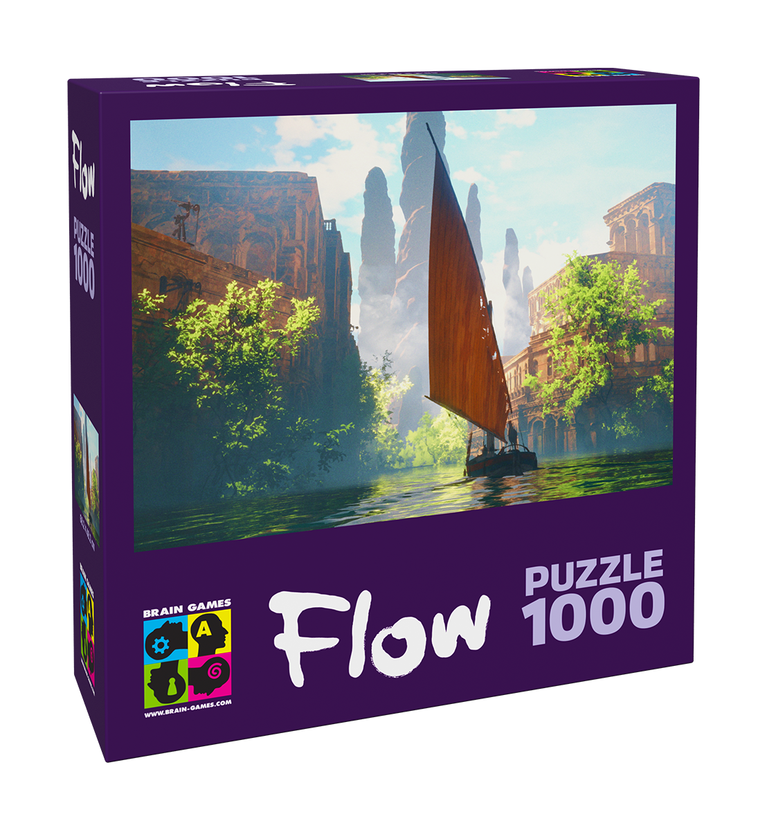 Puzzle 1000 Flow - Boat – Brain Games Publishing